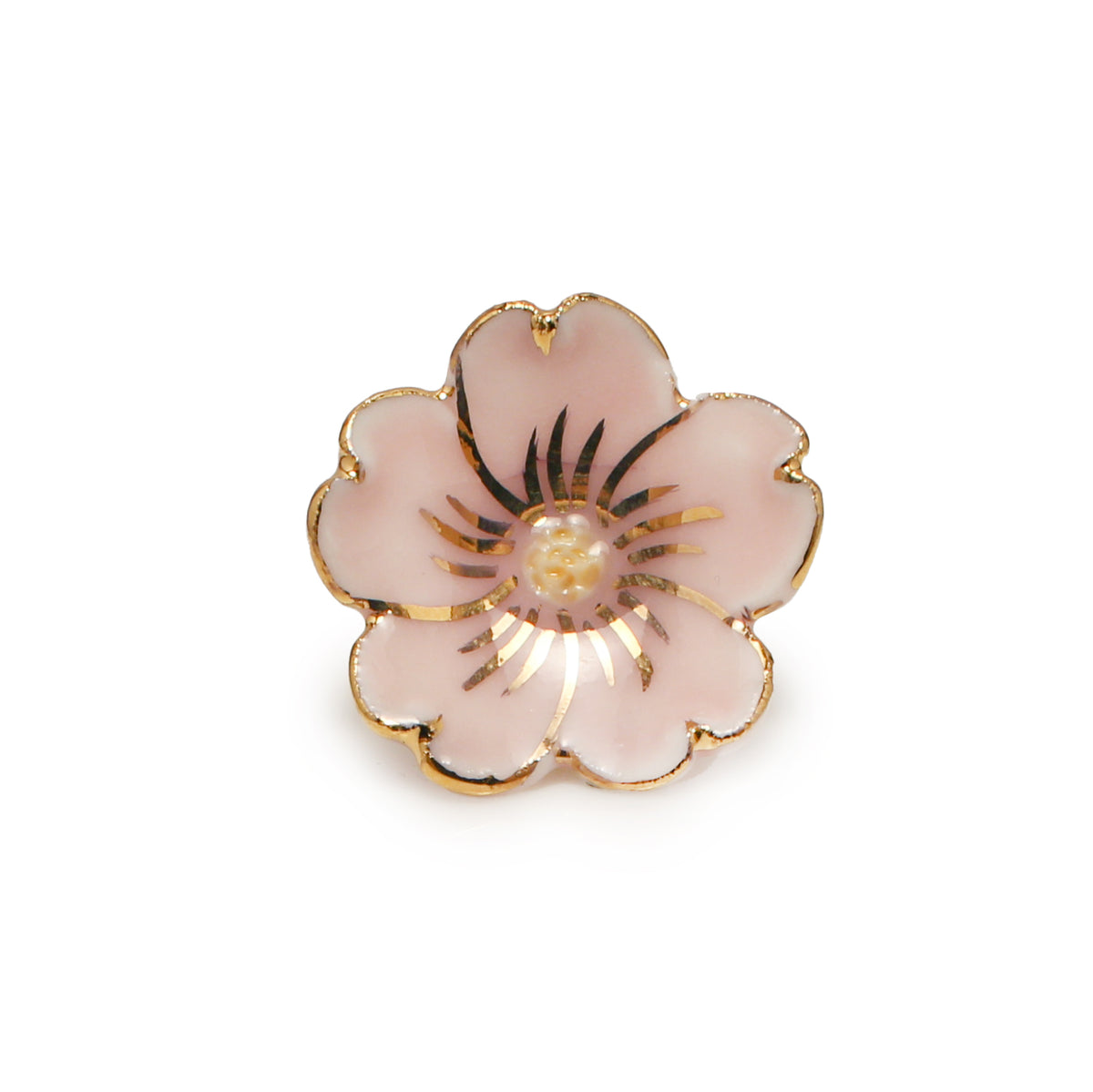 Alberta Wild Rose Pin – Julie Moon Ceramics