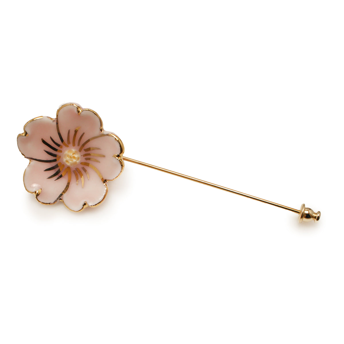 Alberta Wild Rose Pin – Julie Moon Ceramics